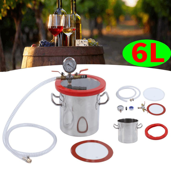 Vacuum Chamber 6L Stainless Steel Silica Gel Multifunctional Resin ...