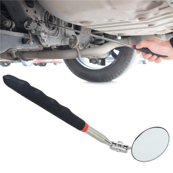 Universal Round Mirror Extending Car Maintenance Inspection Mirror ...