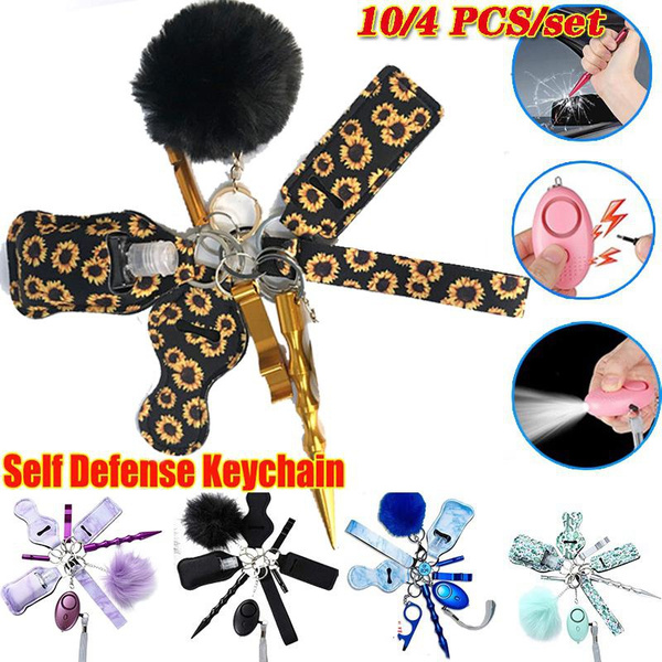 New 10 Pcs A Set of Self Defense Keychain Set for Women and Kids, 10 ...