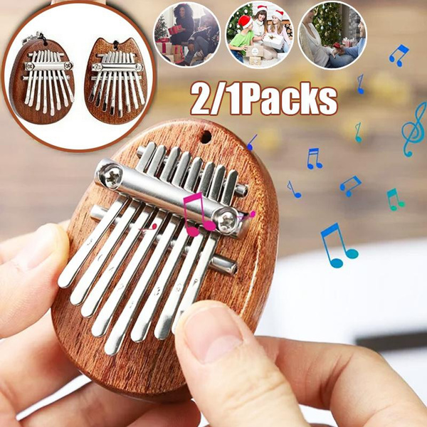 For Kids/Adult Christmas Gift 2/1Packs Mini Kalimba Portable 8Keys ...