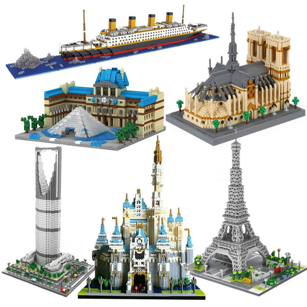 YZ World Famous Architecture Buildings Diamond Blocks Toys (Height 20 ...