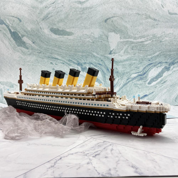 Titanic 3D Plastic Model Ship Building Blocks for Adults Micro Mini ...