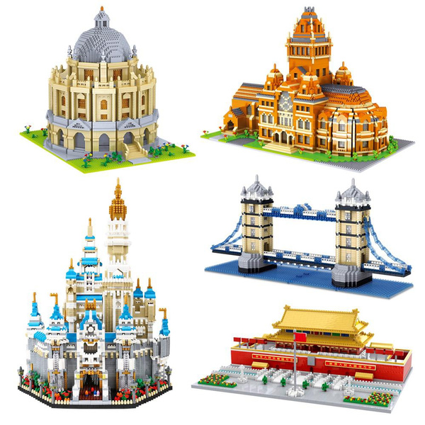 World Architecture Landmarks Famous Building Blocks DIY 3D Puzzles Toys ...