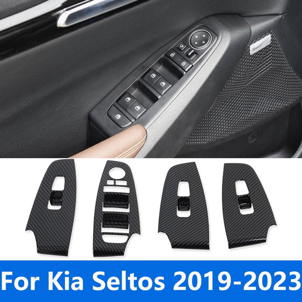 For Kia Seltos 2019 2020 2021 2022 2023 Carbon Fiber Style Interior ...