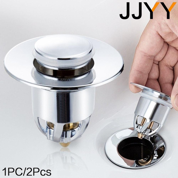 JJYY 1PC/2Pcs Universal Sink Drain Filter Stainless Steel Bounce Core ...