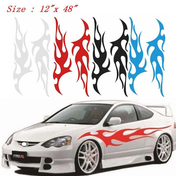 New Fashion Flame Decal Set Large Auto Graphic Body Car Truck Vinyl ...