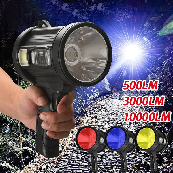 500LM/3000LM/10000LM Super Powerful Portable P50 Solar White+ Red+Blue ...