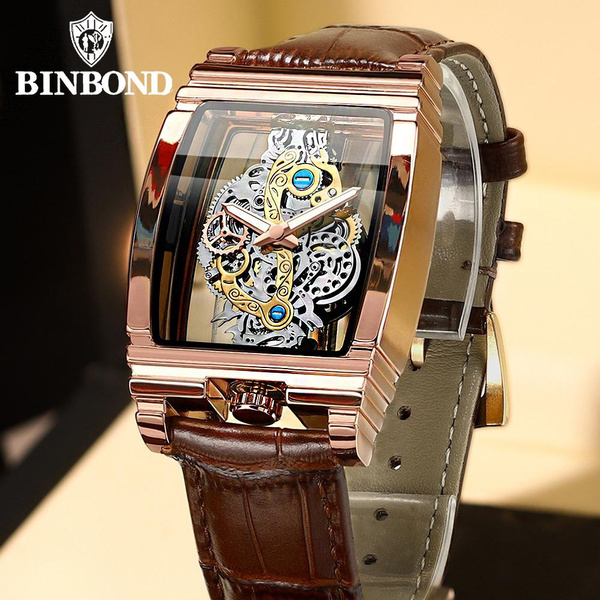 BINBOND Big Dial Watch For Men Luxury Original Waterproof Stainless BINBOND Big Dial Watch For Men Luxury Original Waterproof Stainless