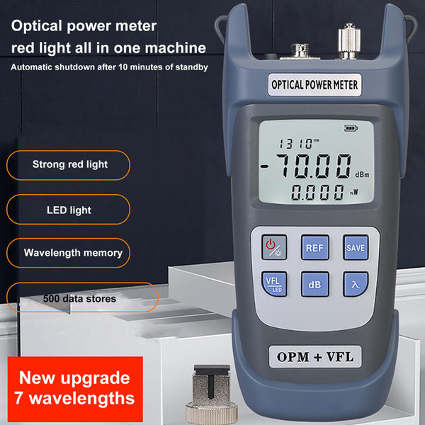 Fiber Optical Power Meter Efficient Accurate Wide Range 1MW 5KM Fiber ...