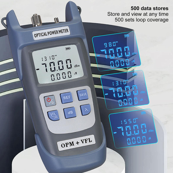 Fiber Optical Power Meter Efficient Accurate Wide Range 1MW 5KM Fiber ...