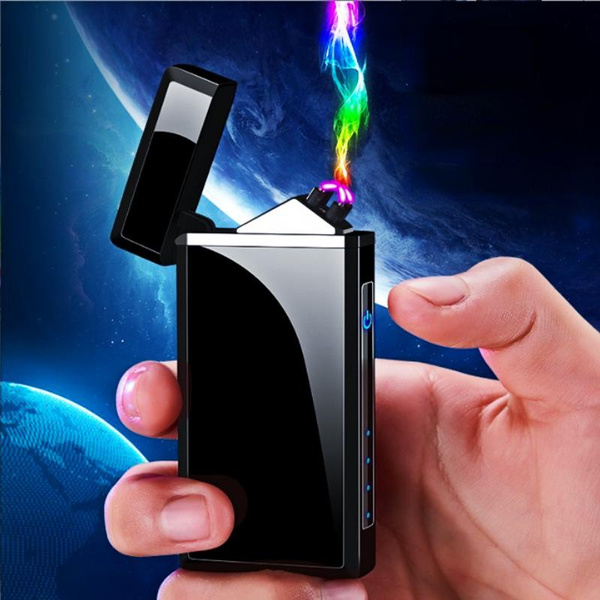 NEW Personalise Intelligent Induction Windproof Double Arc Lighter ...