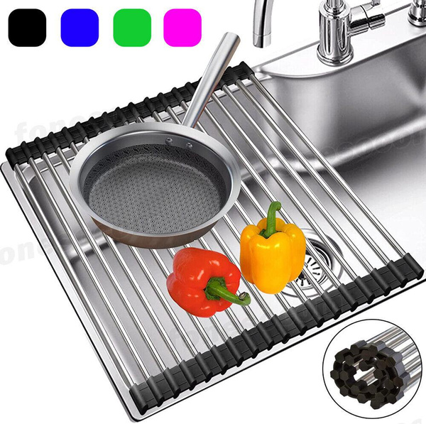 Roll Up Dish Drying Rack Over The Sink Drying Rack for Kitchen, Seropy ...