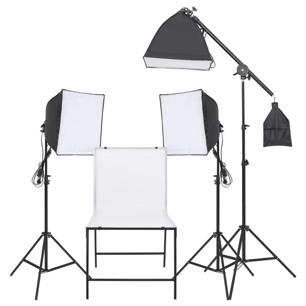Photo studio lighting set with shooting table | Wish