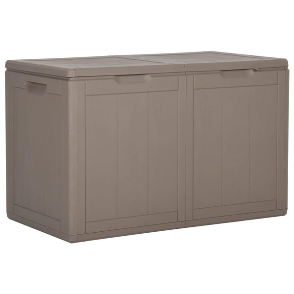 Garden Storage Box 180L Brown PP Rattan | Wish