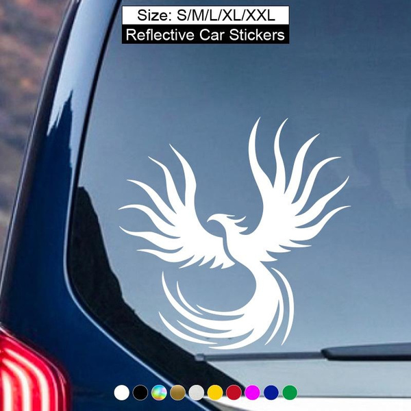 1PC Auspicious Phoenix Car Stickers Classical Style Self-adhesive Vinyl ...