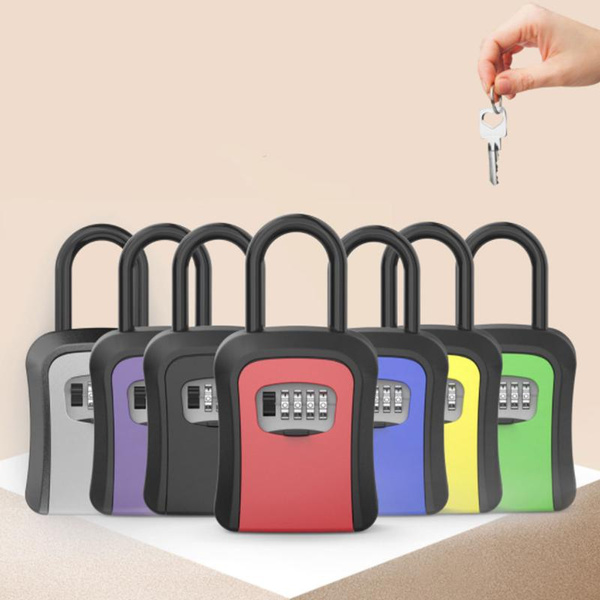 1PC Key Lock Box Removable Key Safe Box Wall Mounted Combination Key ...