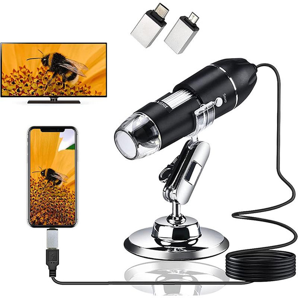 3 In 1 500x/1000x/1600x Portable Electron Microscope USB/MICRO/TYPE-C ...