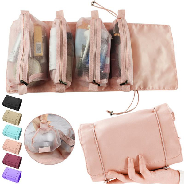 Women's Makeup Bag, Detachable 4-in-1 Multifunctional Makeup Organizer ...