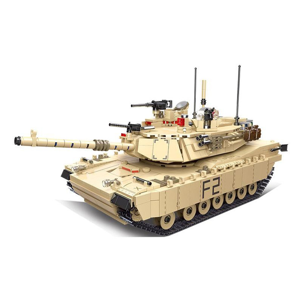 WW2 Military Model M1A2 Abrams Main Battle Tank Collection Ornament ...