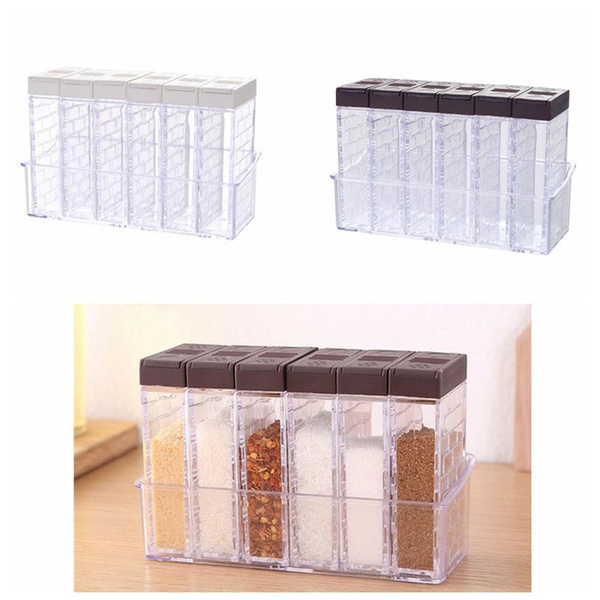 Kitchen Spice Jar Seasoning Box Kitchen Spice Storage Bottle Jars ...