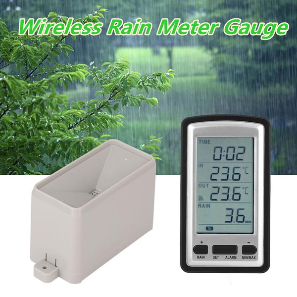 Digital Wireless Rain Meter Gauge Household RCC Transmission ...