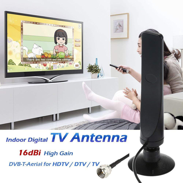 16DBI high gain CMMB DVB-T T2 ground wave HD digital TV antenna F head ...