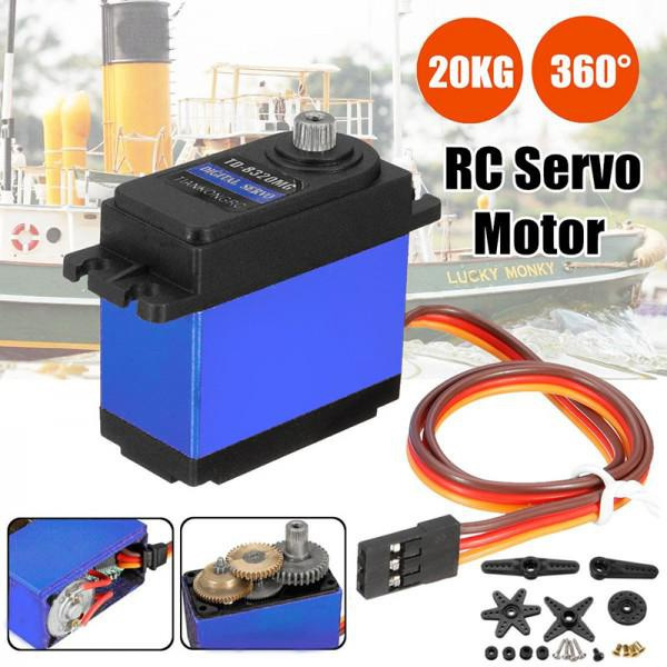 1 Set TD-8320MG 360° 20KG Waterproof Metal Gear Servo Motor + Robotic ...