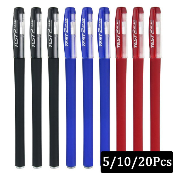 5/10/20Pcs Gel Pens Set 0.5mm Black/Red/Blue Gel Ink Refills Kawaii ...