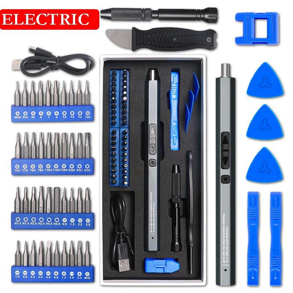 Multifunction Rechargeable LED Electric Screwdriver Set Magnetic ...