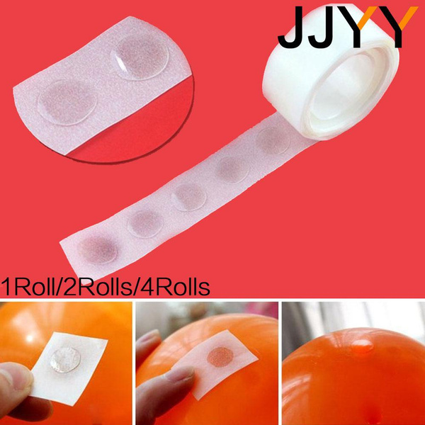 JJYY 1 Roll/2 Rolls/4 Rolls Balloon Glue Dot Stickers Transparent ...