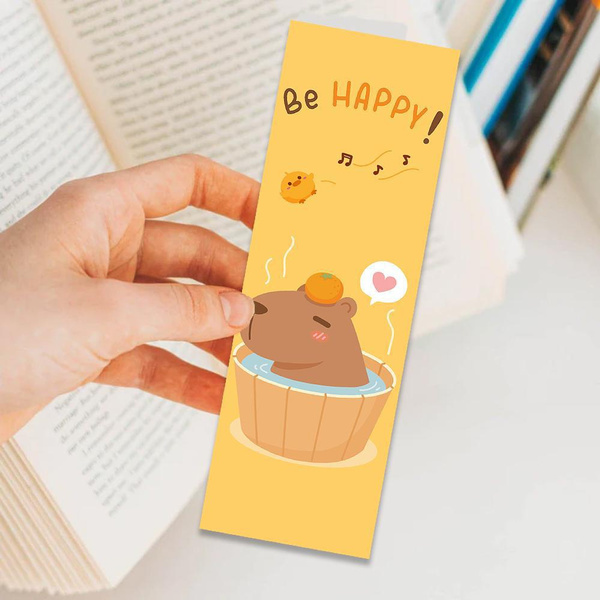 Pack of 2 Cute Capybara Bookmark, Booklover Gifts - Adorable Animal ...
