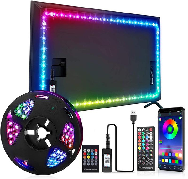 LED Strip Lights,Tv Led Backlight for 10-80 inch TV, PC, Mirror with 20 ...