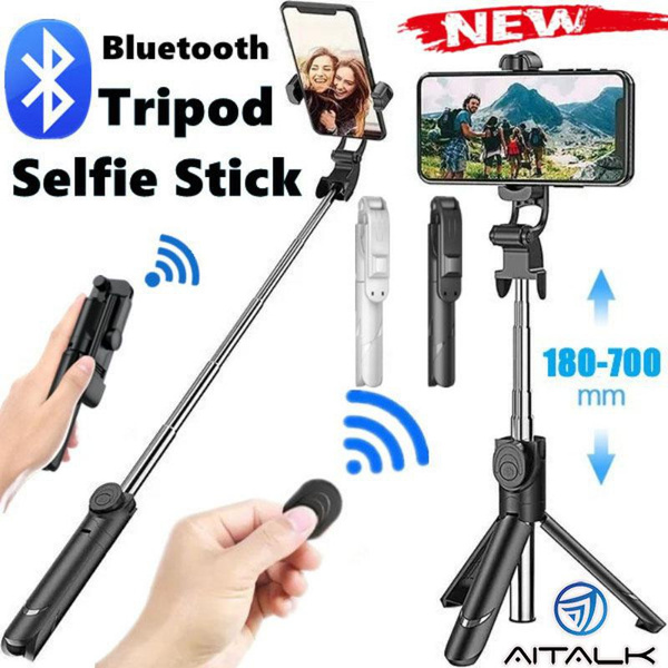 Easy~ Portable Bluetooth Selfie Stick Tripod Remote Control Three-in ...