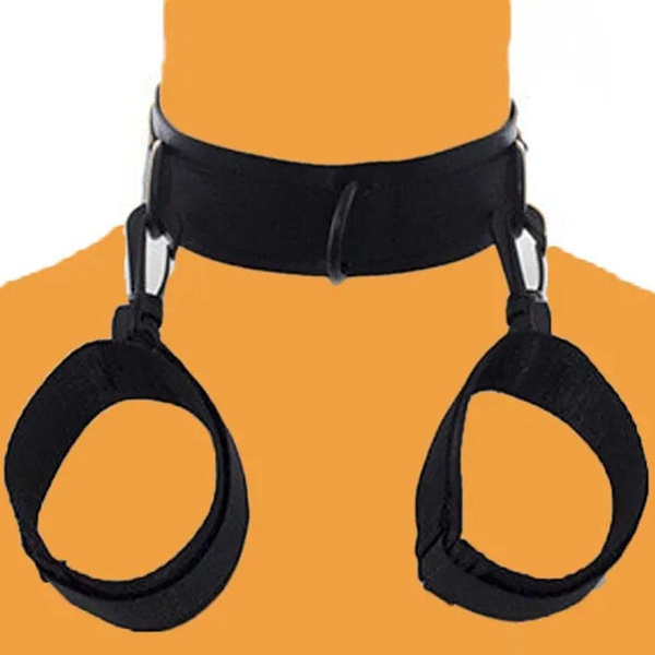 BDSM Sex Collar Bondage Handcuff Restraint Sex Toys Slave Boutique Neck Ring Ankle-cuffs Wrist ...