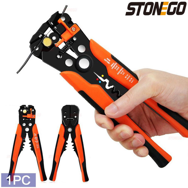STONEGO 1PC Crimping Tool Wire Stripper Hand Tools Plier Cable Cutter Wire Stripping Crimping ...