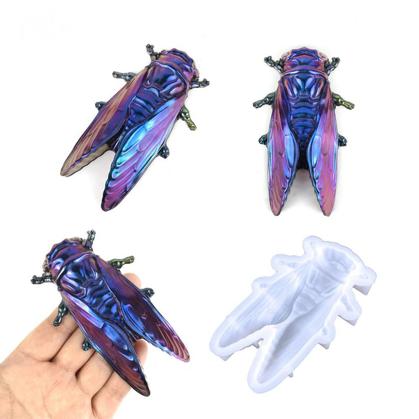 DIY 3D Cicada Resin Mold Crystal Silicone Mould for Epoxy Resin ...