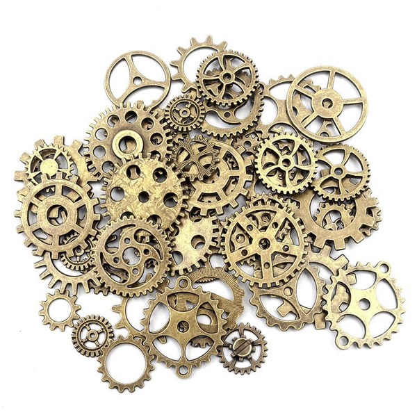 Variety Types Steampunk Altered Art Crafts DIY Cyberpunk Cogs Gears for ...