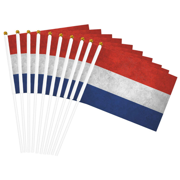 6 Pack/10 Pack Small Netherlands, Flags on Stick Mini Netherlands, Flag ...