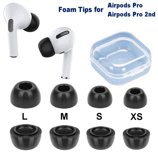 1Pair Memory Foam Tips For Airpods Pro / Airpods Pro 2 2nd Generation ...