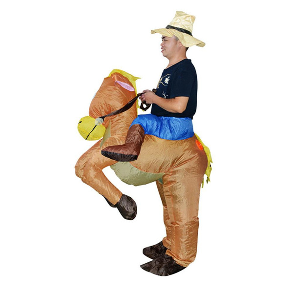 Adult Inflatable Horse Costume Riding Cowboy Cosplay | Wish