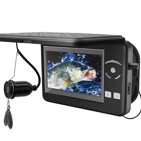 Underwater Fishing Camera 4.3" Monitor 4x Digital Zoom Fish Finder ...