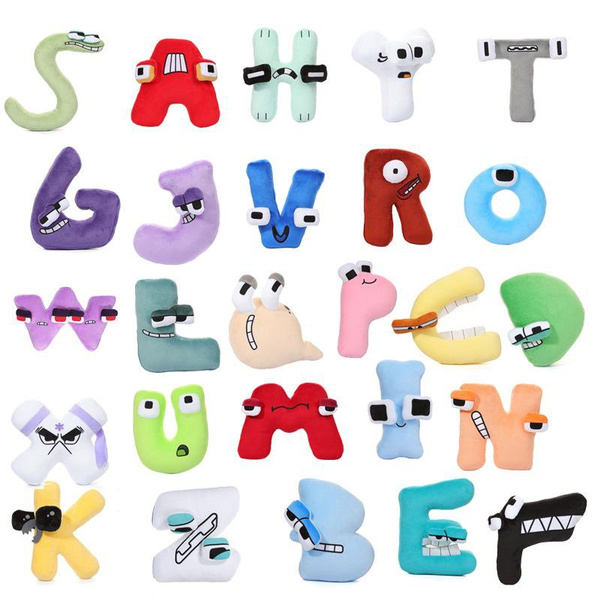 20cm Baby English Letter Plush Toy Letter Doll 26 Letters Alphabet Lore ...