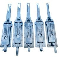 5-Piece Auto Locksmith Pick Tools Original Lishi 2 in 1 HU83 HU66 HU92 ...