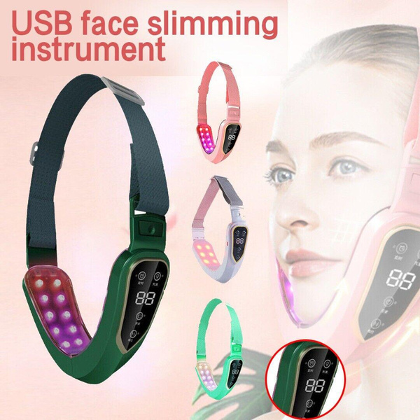 Facial LED Therapy Photon Lifting Massager Device Slimming Vibration ...