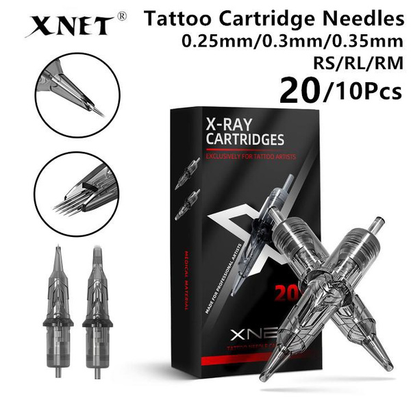 XNET X-RAY 10/20Pcs Cartridge Tattoo Needles RSRL/RM Round Liner ...