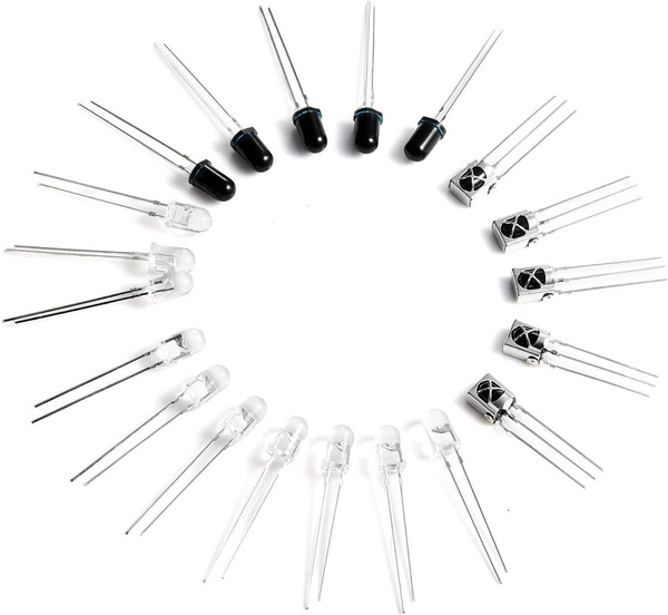 Chanzon 5mm IR Infrared LED Diode Emitter + Receiver 940nm Sender ...