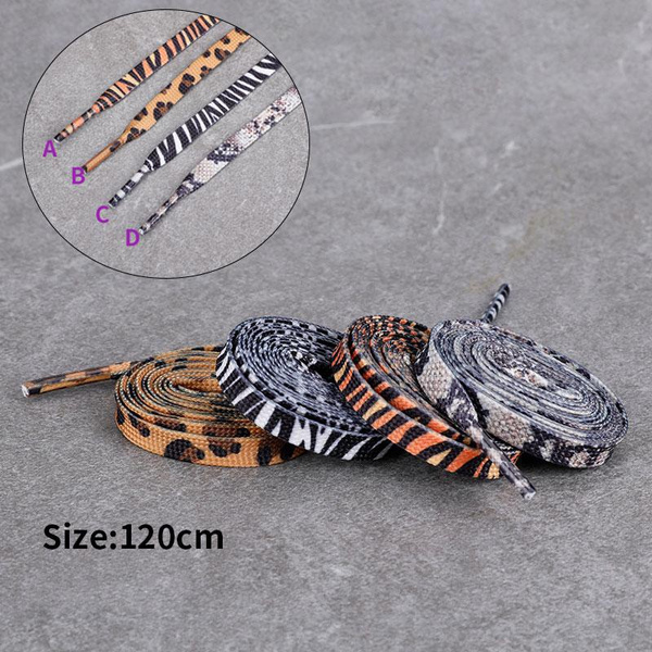 Animal Patten Print Shoelace Creative Unisex Sneakers Canvas Shoe Lace ...