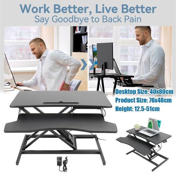 Computer Lifting Stand Desktop 20inch Height Adjust Standing Desk ...