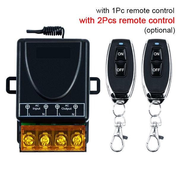 Wireless Remote Control Switch AC85-265V 1500W 30A Remote Control Relay ... Wireless Remote Control Switch AC85-265V 1500W 30A Remote Control Relay ...
