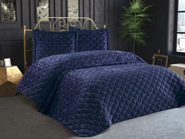 Lima Quilted Bedspread Set 3pcs, Coverlet 250x260, Pillowcase 50x70 ...